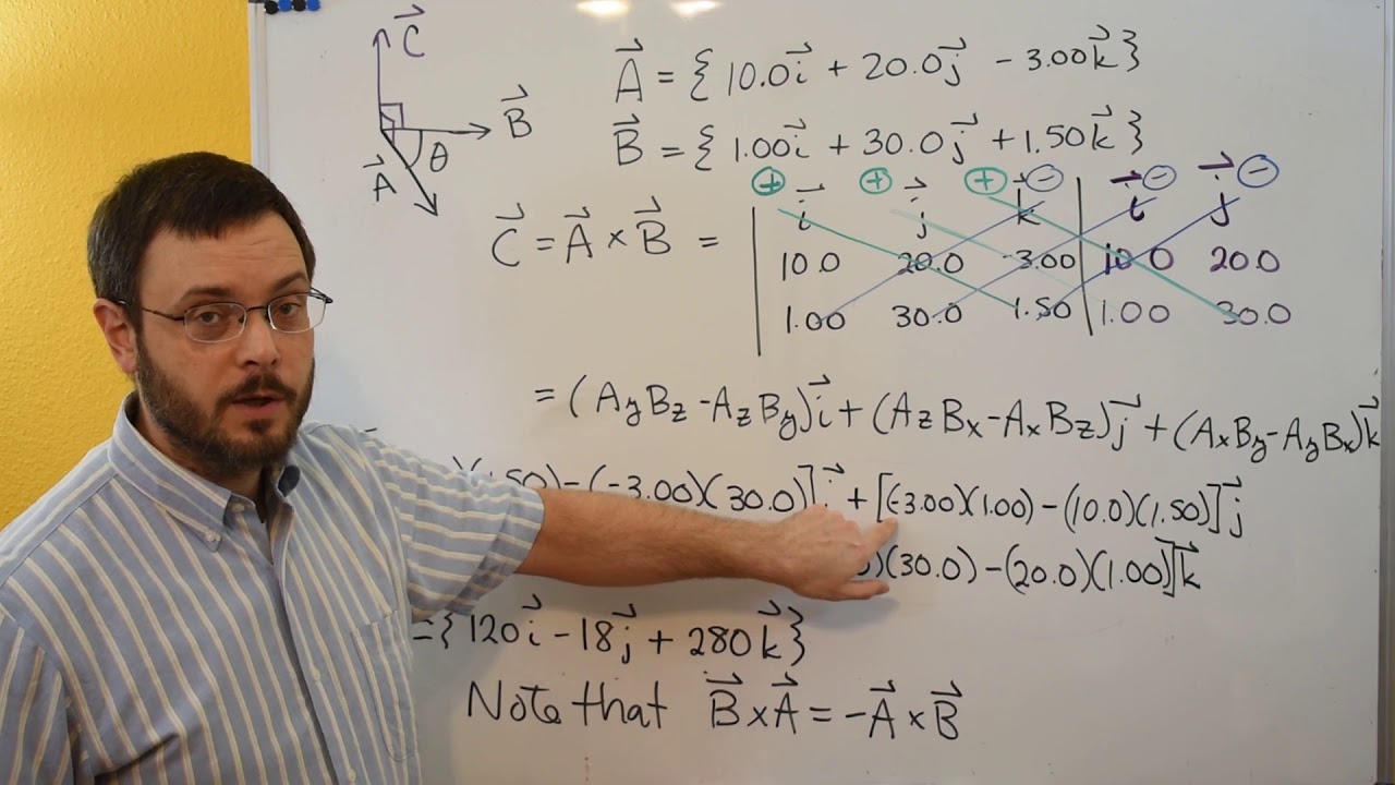 Statics - The Cross Product of Two Vectors - YouTube
