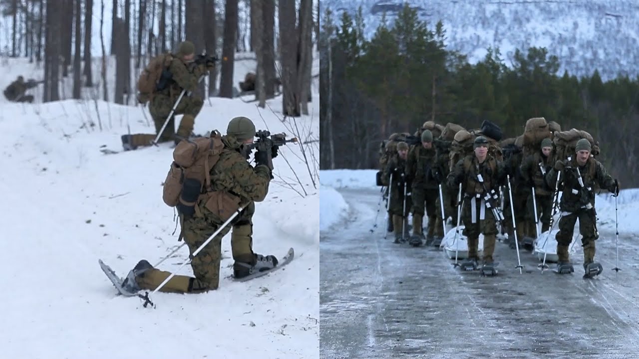 Marines Cold Weather Train For JV25 - YouTube