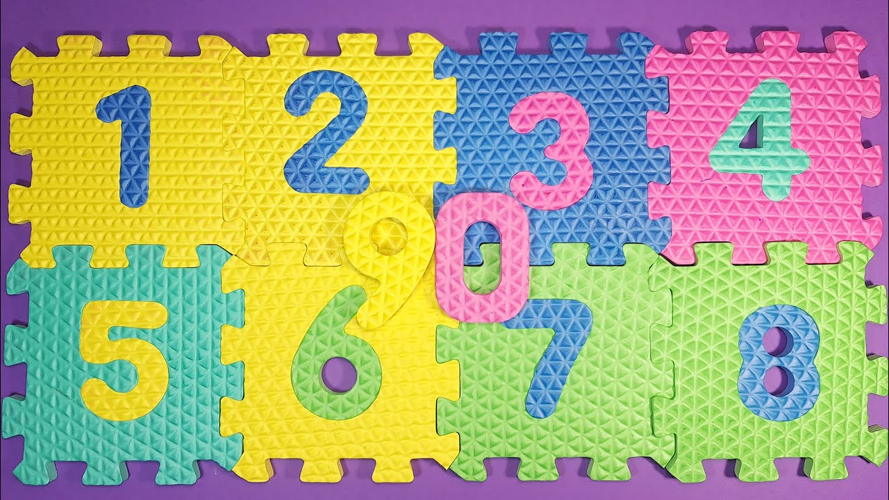 Numerele de la 12345678910 Învățăm cu EVA Puzzle | Kids Rainbow Română ...
