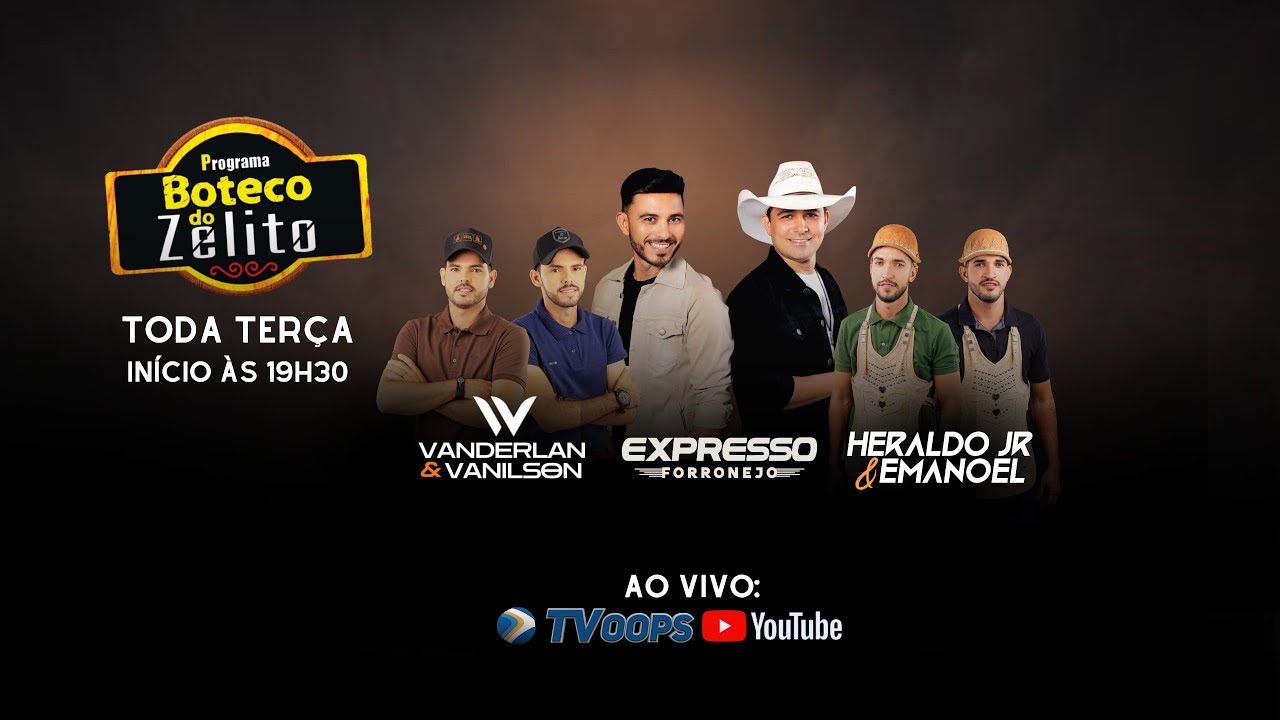 BOTECO DO ZELITO ( CONVIDADOS: VANDERLAN E VANILSON - HERALDO JR & EMANOEL ) | TV OOPS - 01/ABR ...