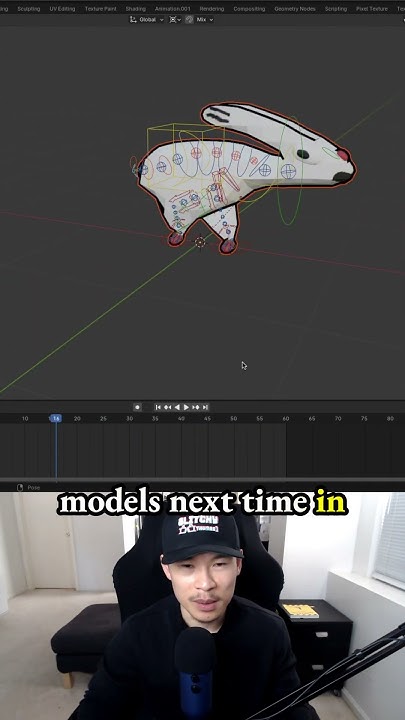Fix character rotation issues in Blender exports - making a game in Buildbox - 3.5: Raz Rabbit ...