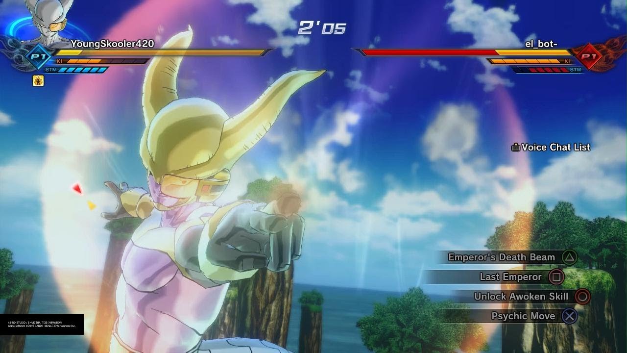 Ultimate Golden Frieza Death Beam Combo! - Dragon Ball Xenoverse 2 ...