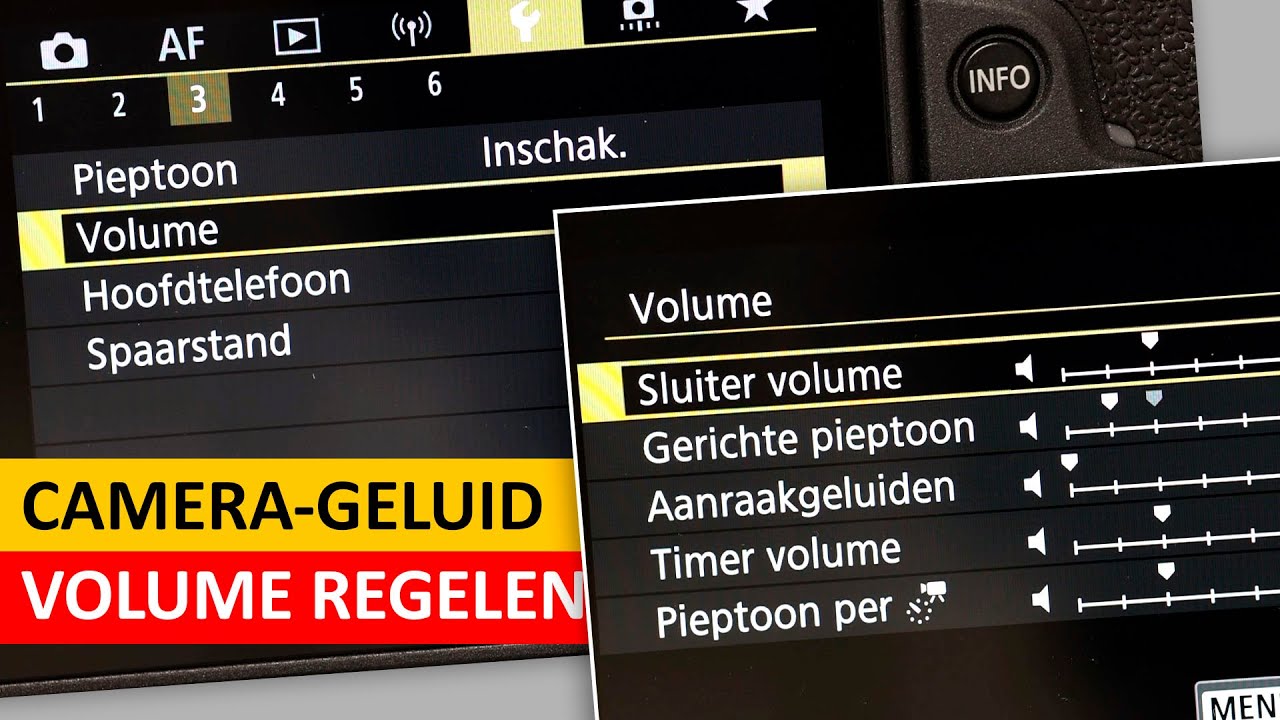 EOS Extra | Camera-geluiden volume regelen (Dutch) - YouTube