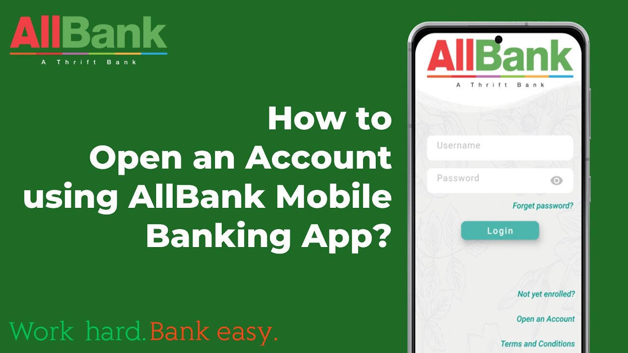 How to open an Account Using AllBank Mobile Banking App? - YouTube