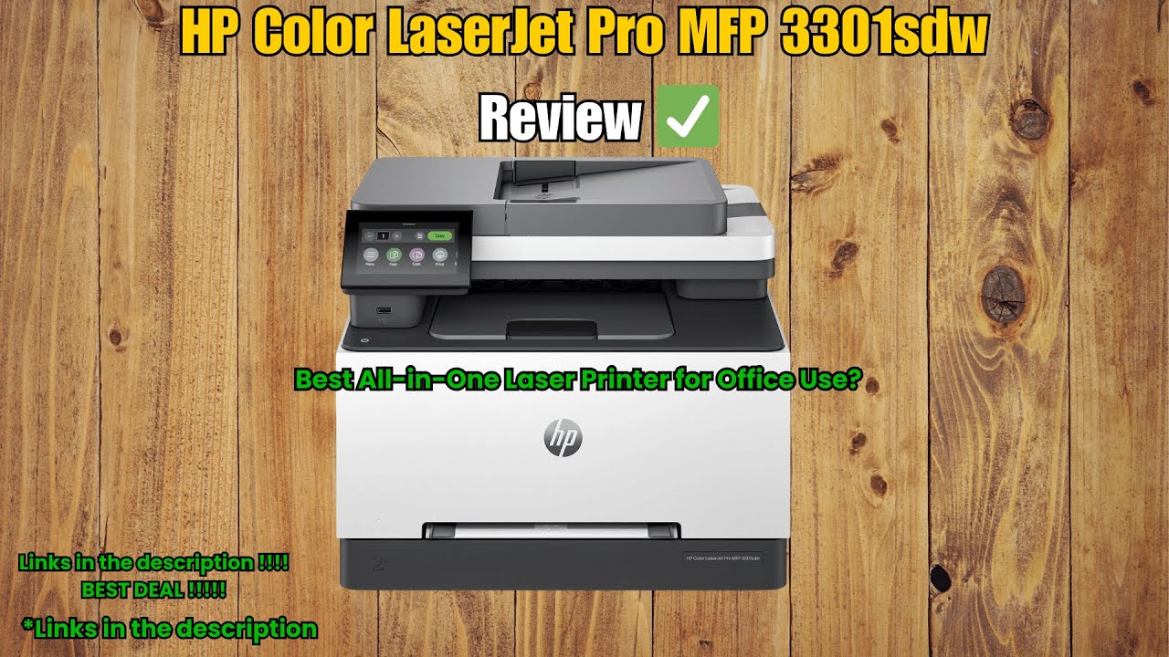 HP Color LaserJet Pro MFP 3301sdw Review (2025) Best All-in-One Laser ...