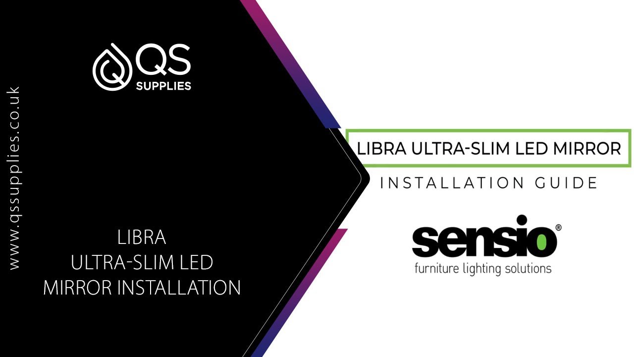 Libra: Ultra-Slim LED Mirror Installation - YouTube