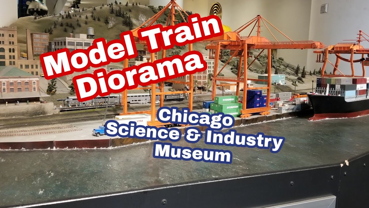 Chicago MUSEUM of SCIENCE & INDUSTRY model trains/ DIORAMA DE TRENES ...