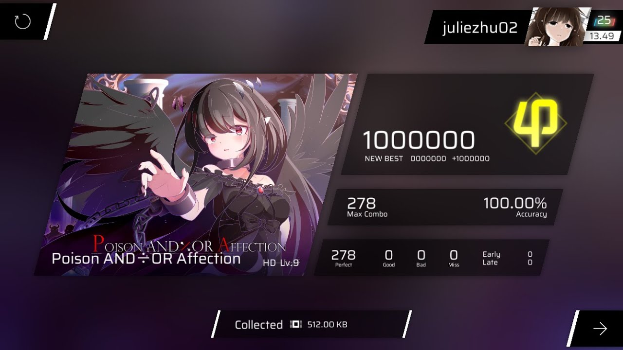 [Phigros] LeaF - Poison AND÷OR Affection (HD Lv.9) | ALL PERFECT - YouTube