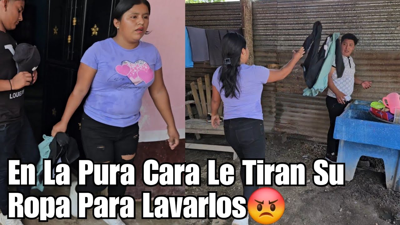 Le Tiran La Ropa En La Pura Cara Para Lavarlos El Mismo||Mira Que Paso ...