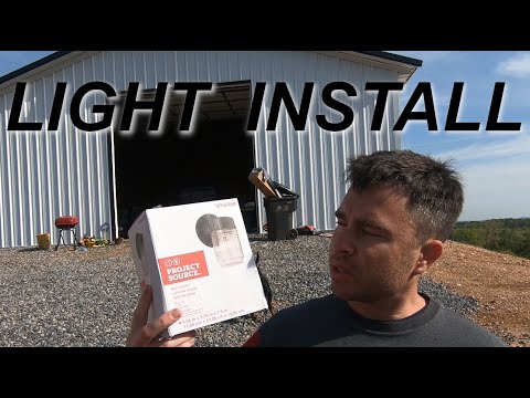 How To Install Exterior Light On Metal Building