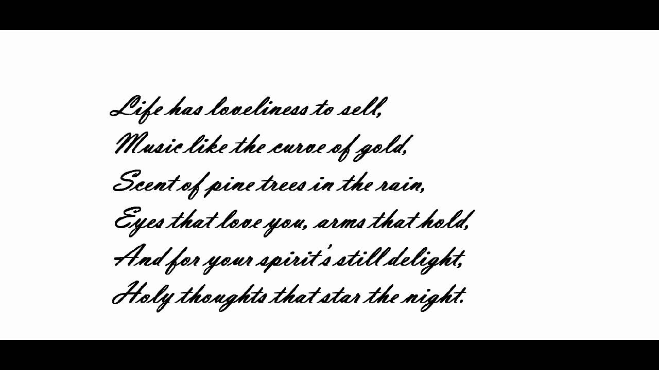 "Barter," by Sara Teasdale - YouTube