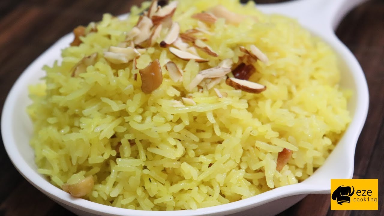 खिले खिले मीठे चावल/ज़र्दा चावल बनाने का तरीका Tips के साथ || meethe ...