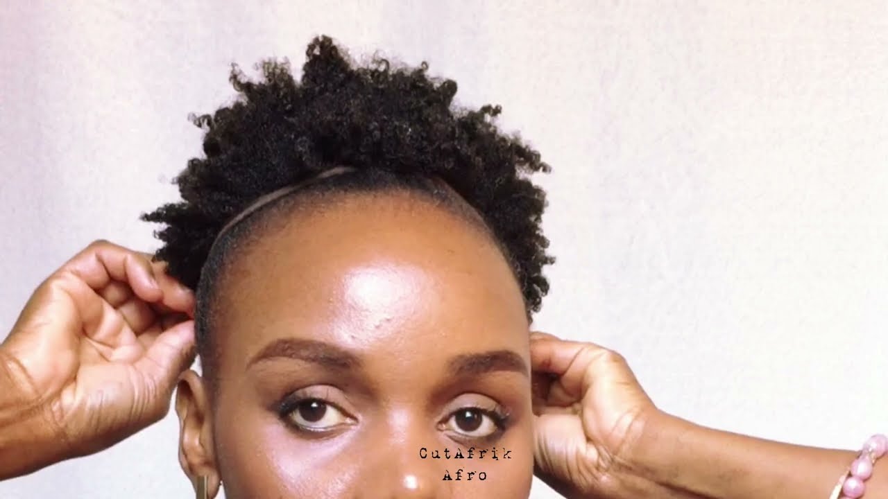 High Puff 4c Short Natural Hair! No Extensions - YouTube