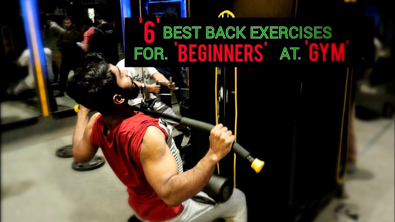 6 Best Back Exercises | For Beginners | At Gym 💪 - YouTube