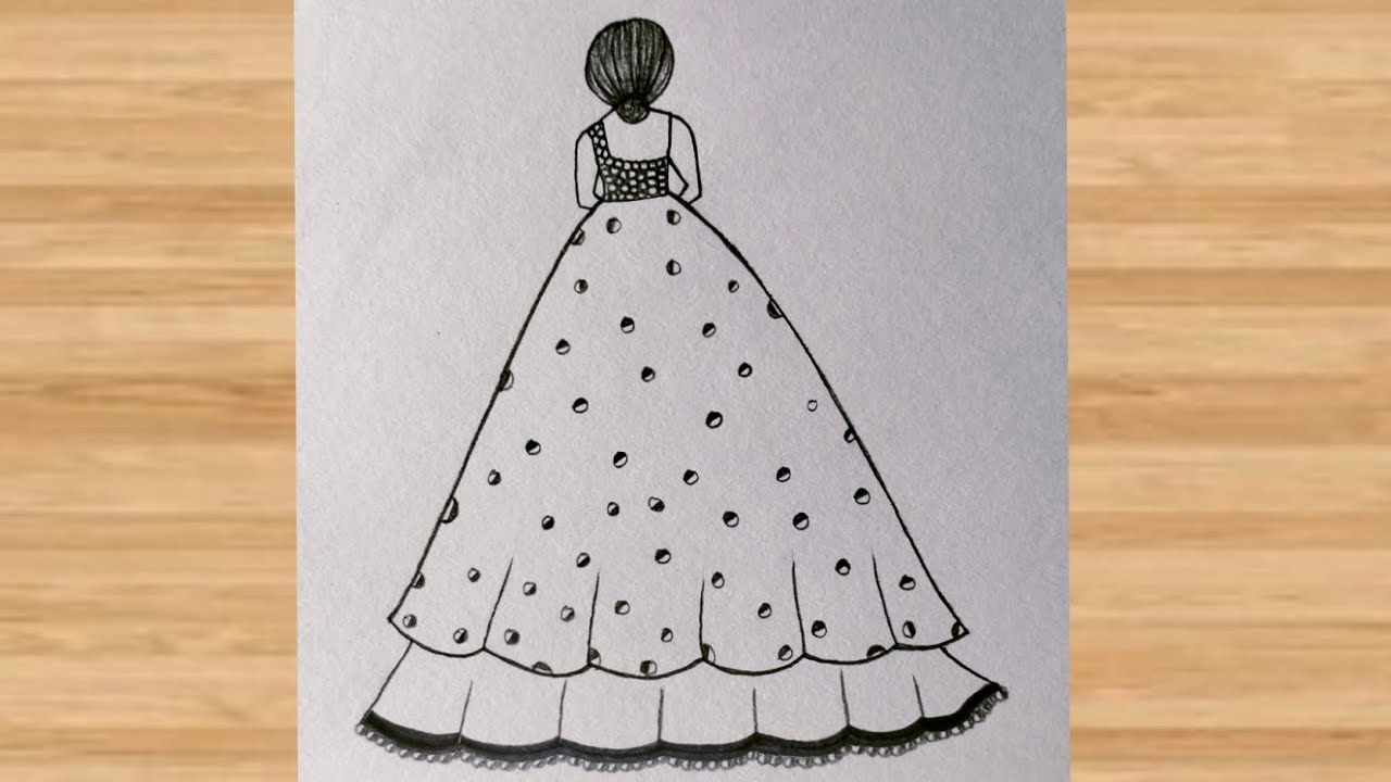 Beautiful Pari Ka Chitra Kaise Bnay | How To Draw A Girl | Girl Dress ...