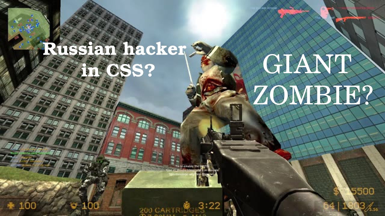 GIANT ZOMBIE IN COUNTER STRIKE ZOMBIE MOD SERVER!! ~ (Nova HunterZ ...