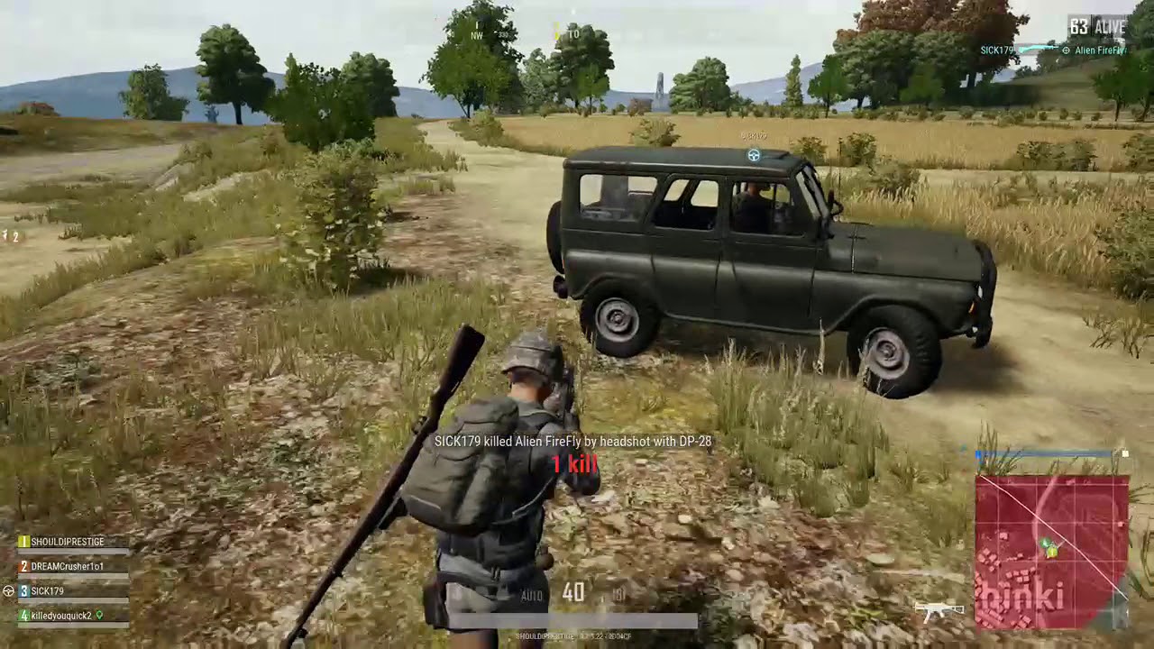 PUBG Xbox jeep takedowns buggy - YouTube