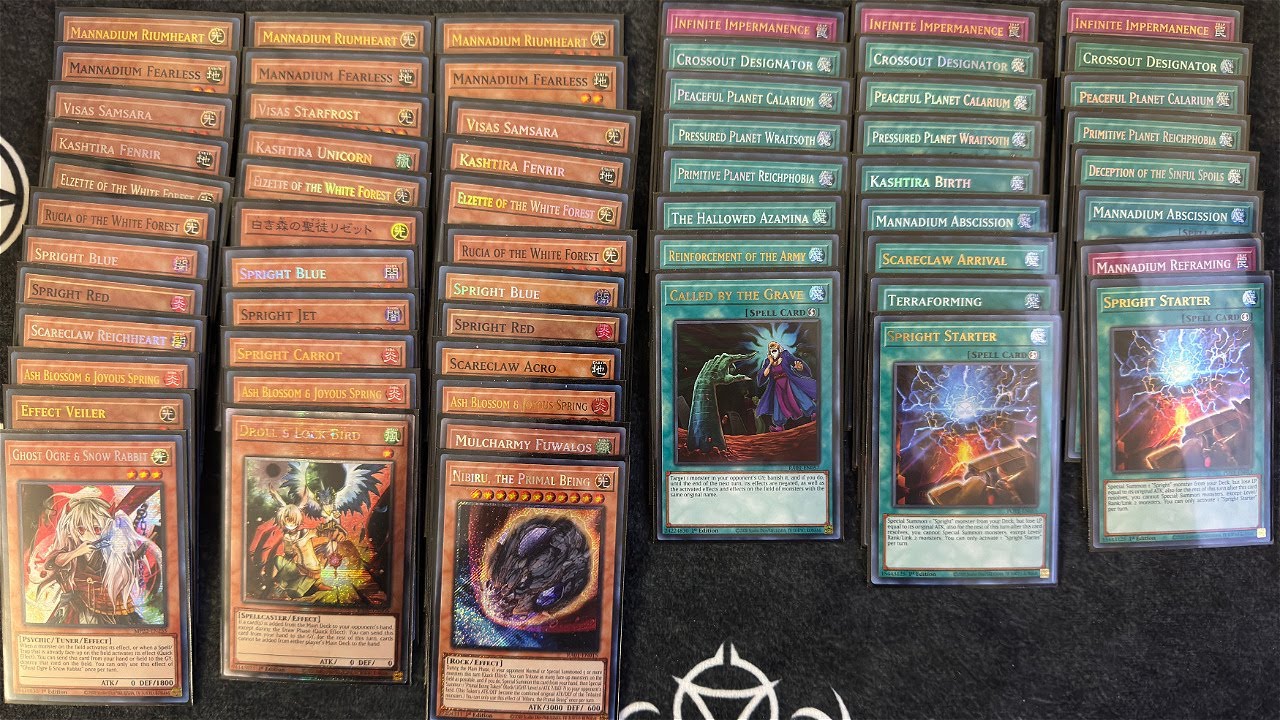 Yugioh Mannadium Kashtira White Forest Spright Azamina Deck - YouTube