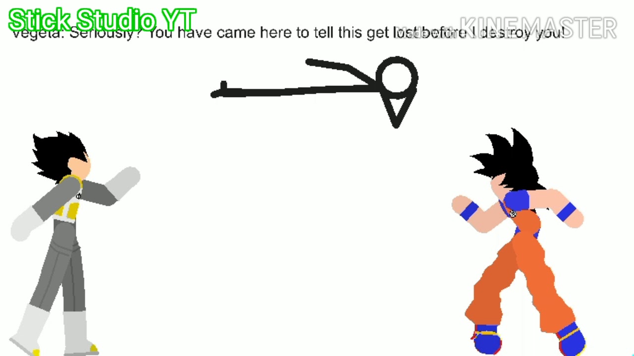 Goku vs Vegeta (Stick Nodes) part- 1 - YouTube
