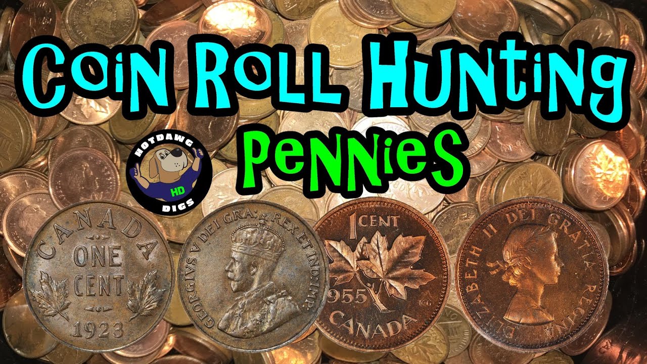 Coin Hunting Canadian Pennies - YouTube
