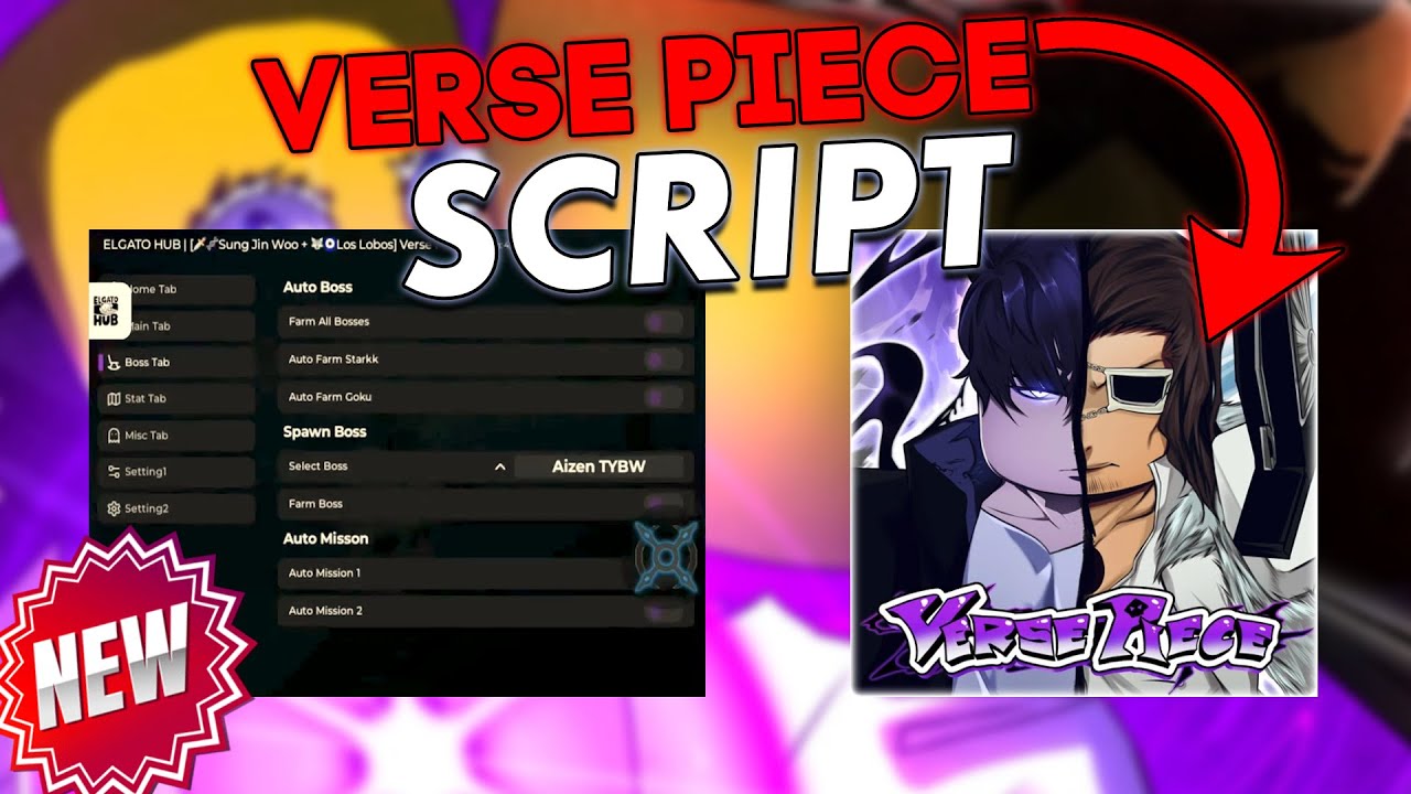 Roblox Verse Piece Script / Hack GUI - (Auto Stark, Auto Mission, Auto ...