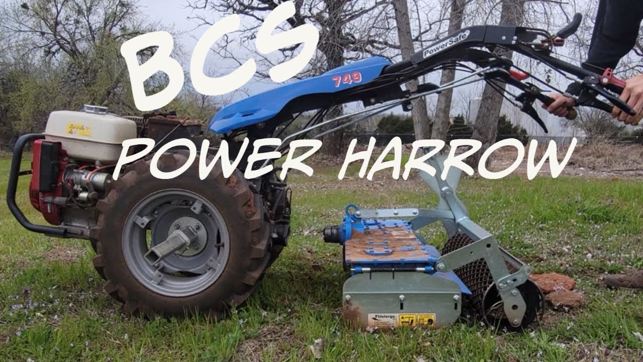 Using the BCS Power Harrow - YouTube