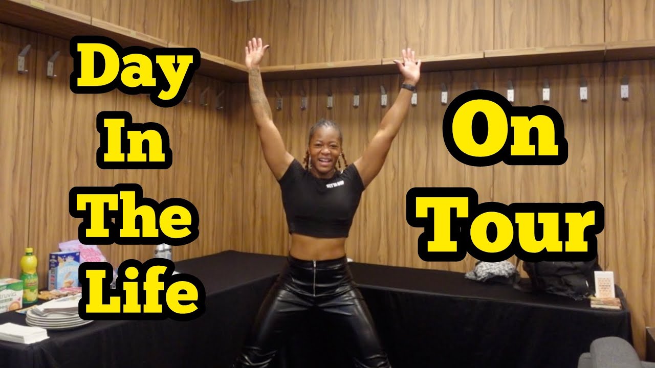 A Day In The Life On Tour| Backstage x Workout x Food x Show - YouTube