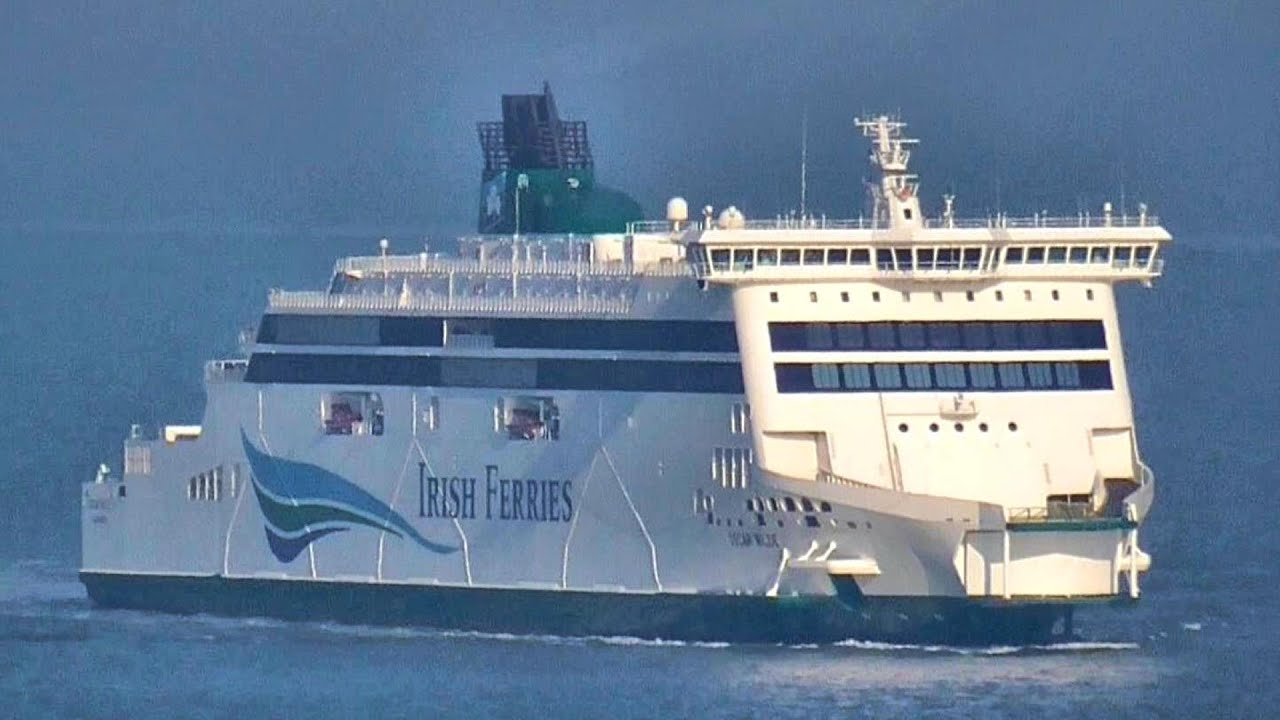 Irish Ferries - Brand new Oscar Wilde arriving at Dover - YouTube