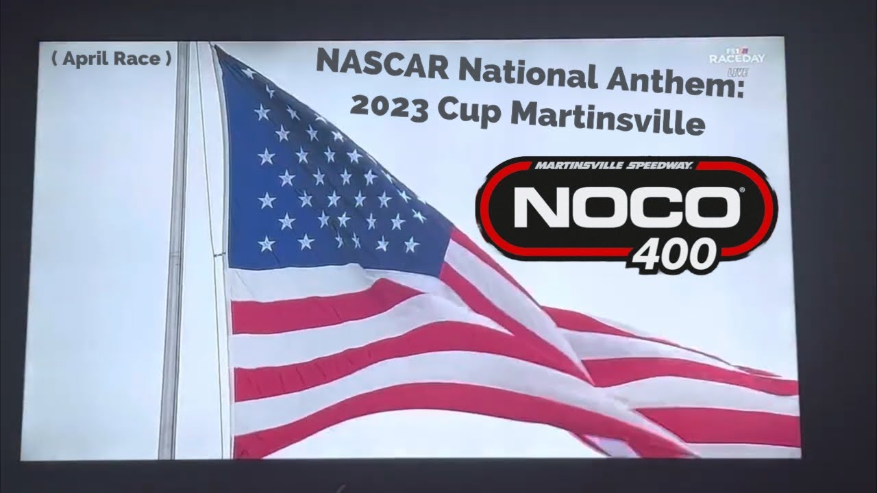 National Anthem For NASCAR Cup Series NOCO 400 - YouTube