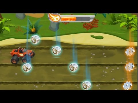 Blaze and the Monster machines awesome game - meet crusher and pickle very funny video