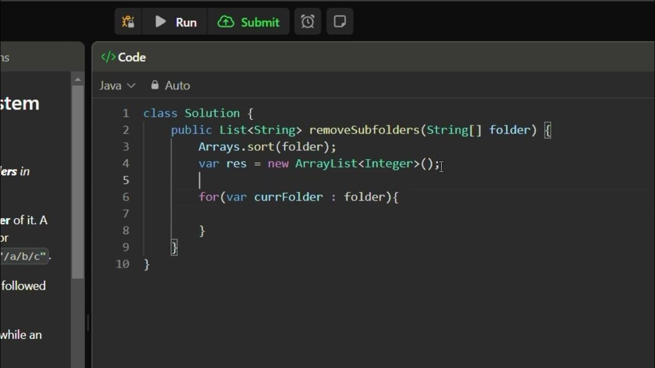 1233. Remove Sub-Folders from the Filesystem I Leetcode Daily (POTD) 25 Oct 2024 | Java | - YouTube