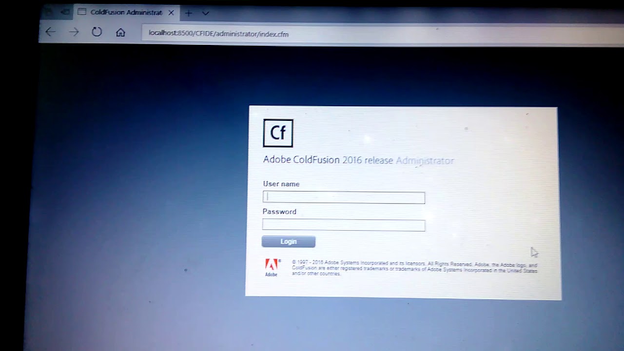 Adobe ColdFusion 2016 Release Administrator - YouTube