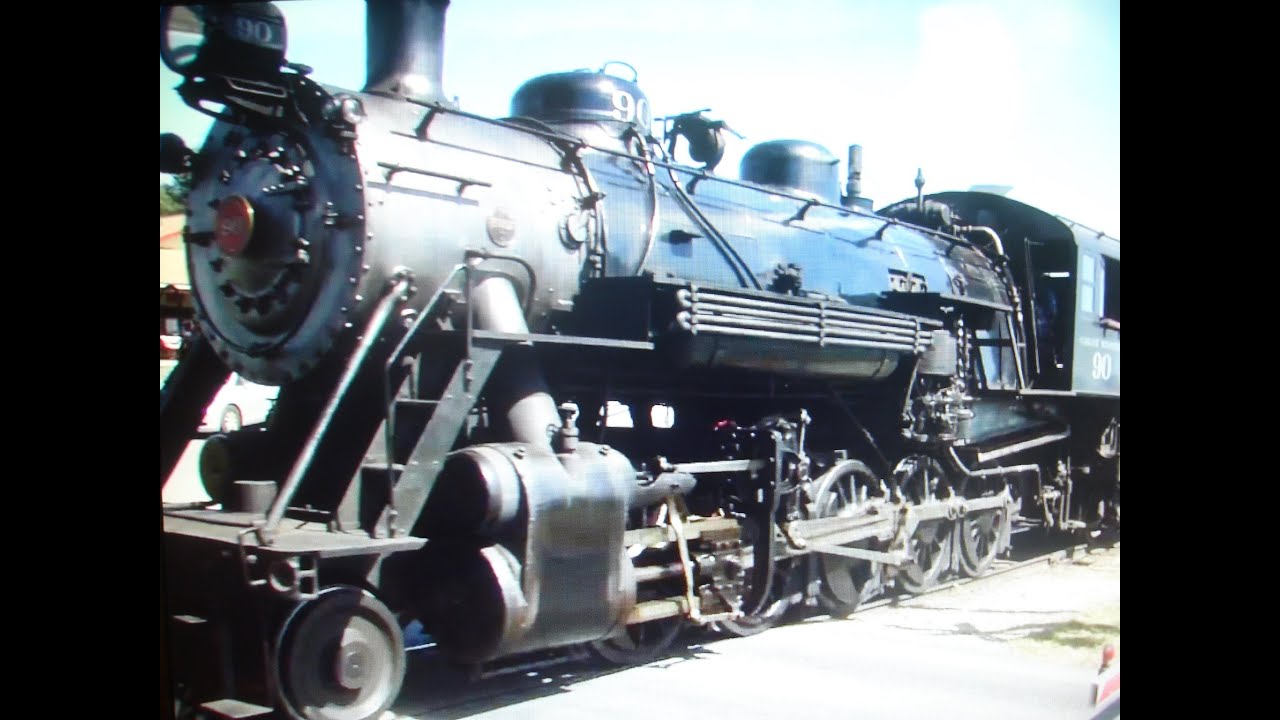 Great Western 90 Steam Engine Backs Past Red Caboose - YouTube