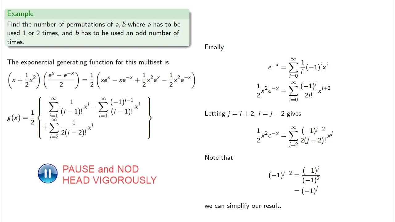 Permutations on Multisets: Example - YouTube