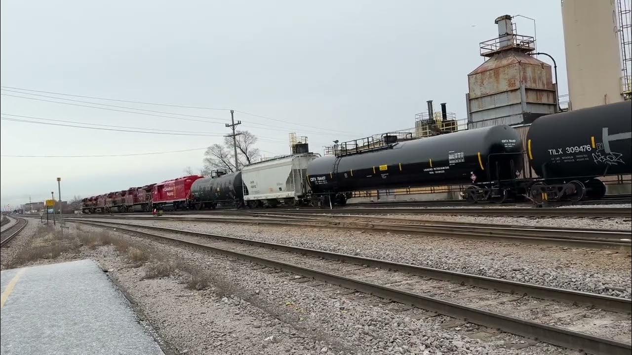 CP 9011 Trails On CPKC 249 At Mannheim On January 5, 2024 - YouTube