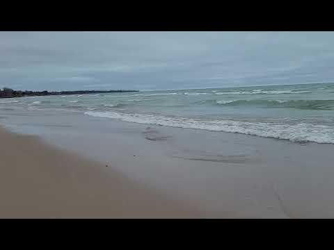 Winter Waves - look at the big waves at the Racine, Wisconsin Beach of ...