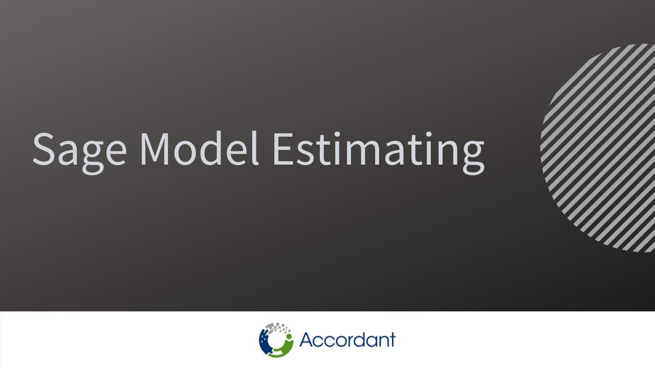 Sage Model Estimating - YouTube