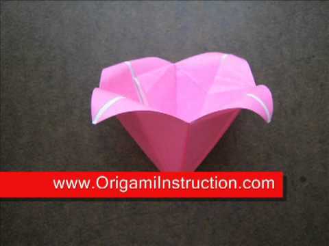 Paper Folding Origami Bell Flower - YouTube