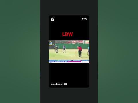 LBW out - YouTube