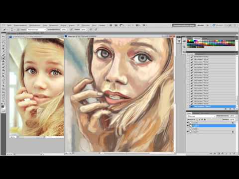 Speed paint portrait in PhotoShop - YouTube