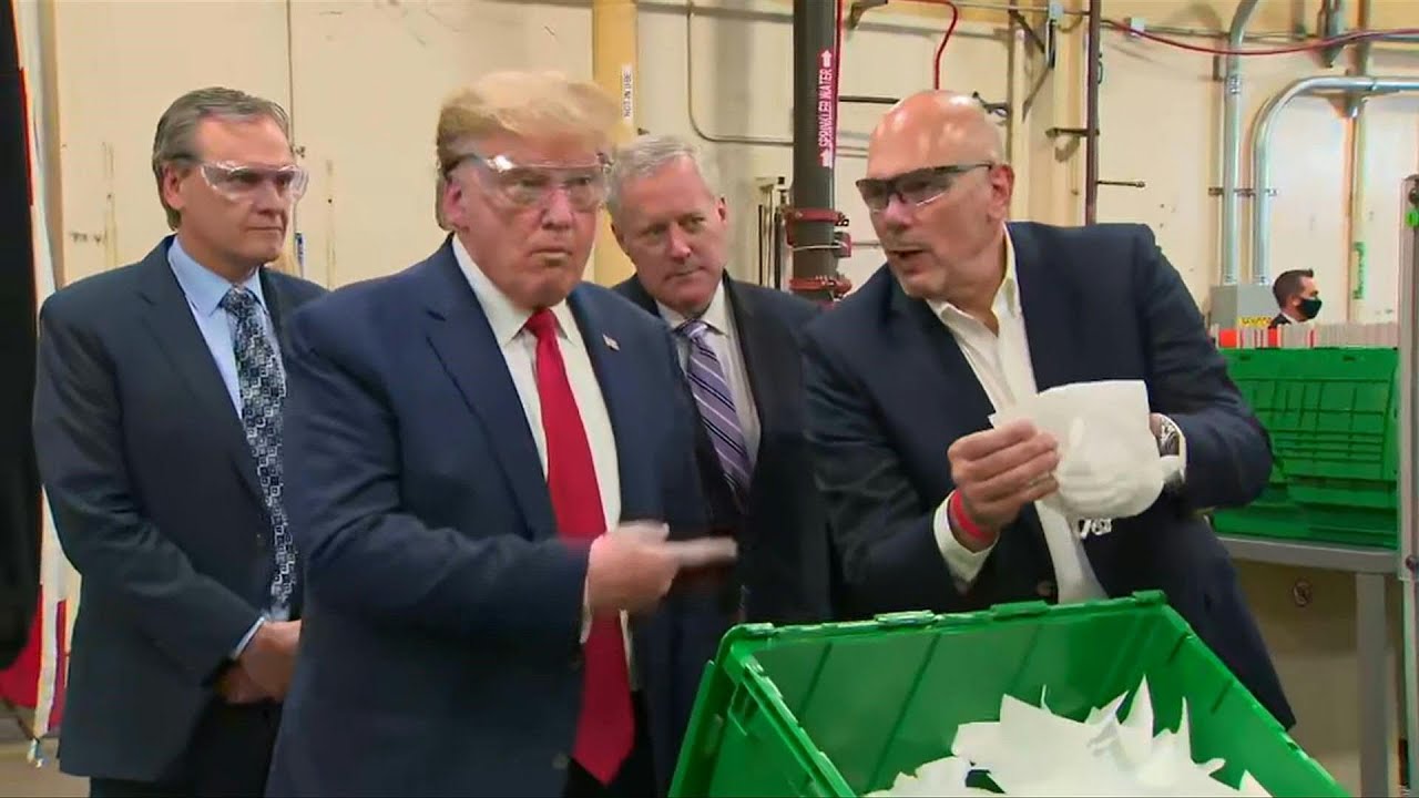 Live and Let Die: Trump wears goggles but no mask at factory tour | AFP ...