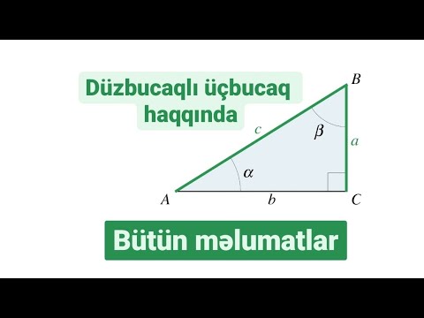 🔴Düzbucaqlı Üçbucaq haqqında BÜTÜN MƏLUMATLAR. Təkrar üçün #riyaziyyat  #trend #keşfetbeniöneçıkar