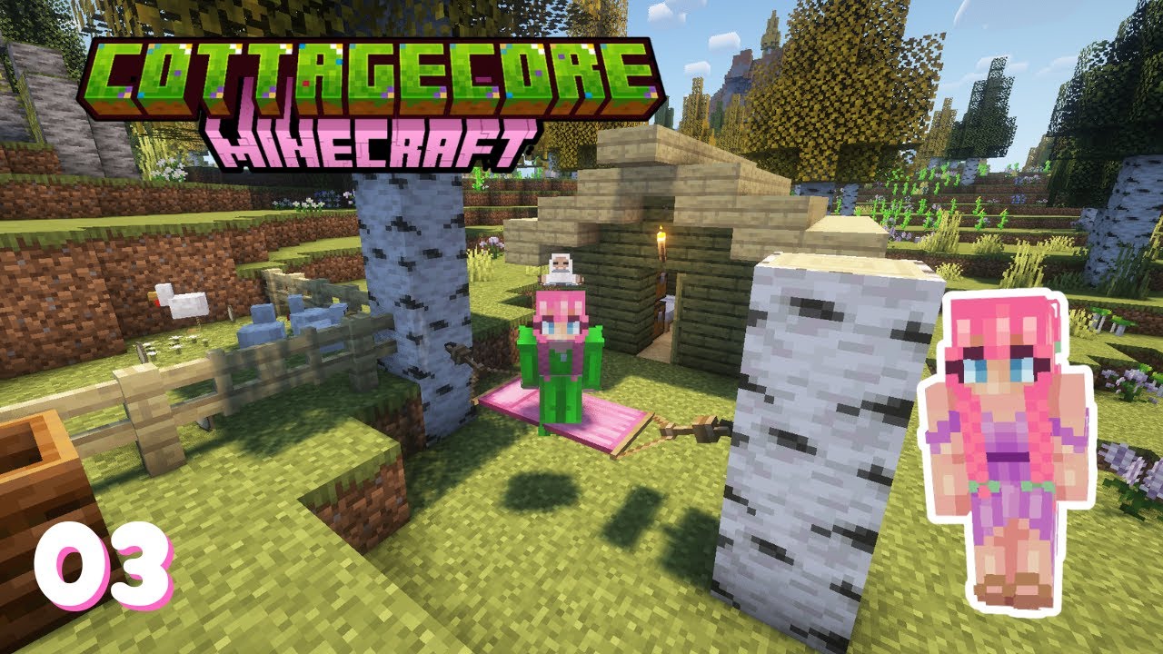 I Built a Starter House | Cottagecore Modded Minecraft | Episode 3 ...