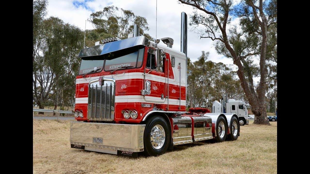 Kenworth K100E Double Road Train ATS - YouTube