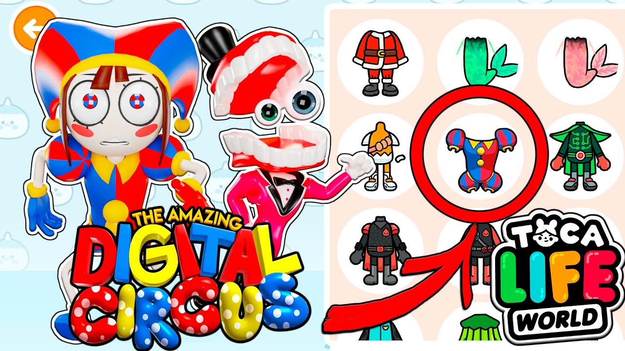 The Amazing Digital Circus In Toca Life Word Pomni Toca Boca Youtube
