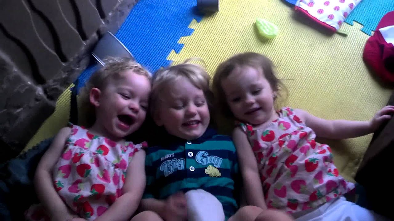 Triplets laughing - YouTube