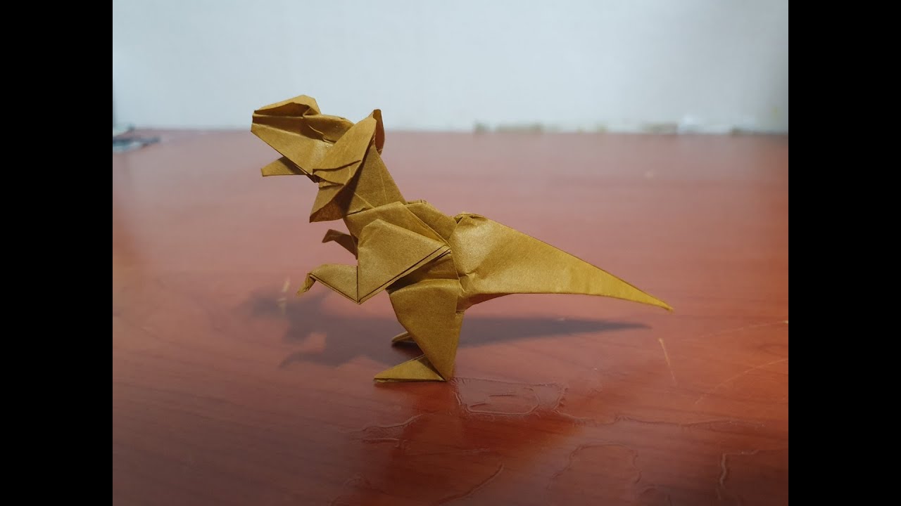 딜로포사우루스 접기(Dilophosaurus Origami) - YouTube