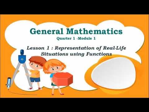Lesson 1 Representation of Real Life Situations Using Functions ...