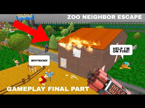 I BLEW UP THE LAB!!!. Zoo Neighbor Escape. Gameplay (Final part) - YouTube