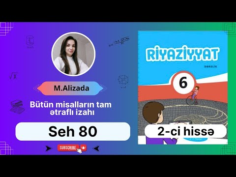 6ci sinif Riyaziyyat  seh 80  ( 2ci hisse )